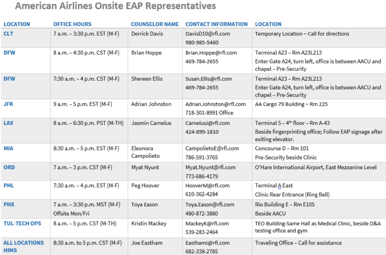 Employee Assistance Program – my.aa.com